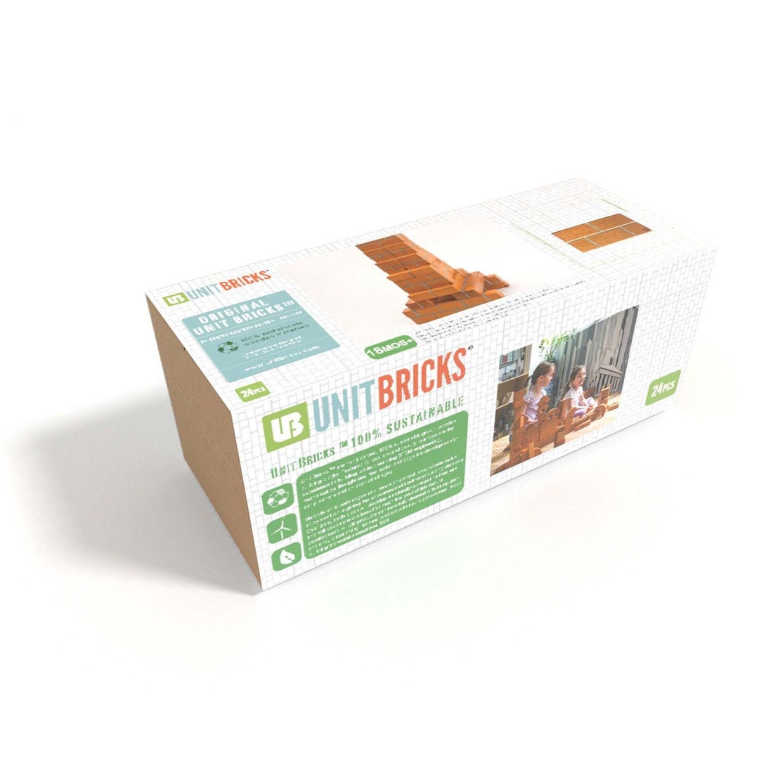 Unit Bricks 24 Pcs Pratt Scale Standard Unit Bricks Wooden Building Set ...