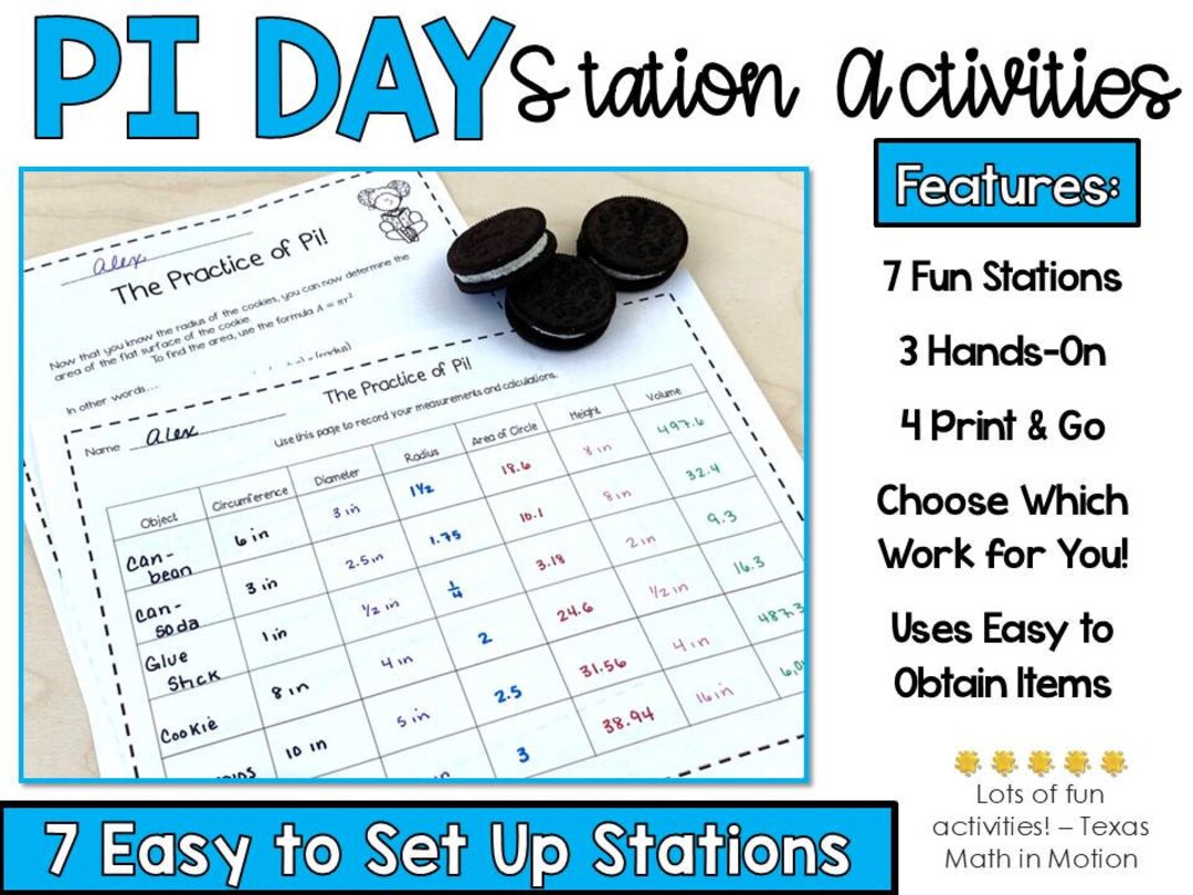 Pi Day Activities - Pi Day Activities for Kids - Pi Day Math Activities ...