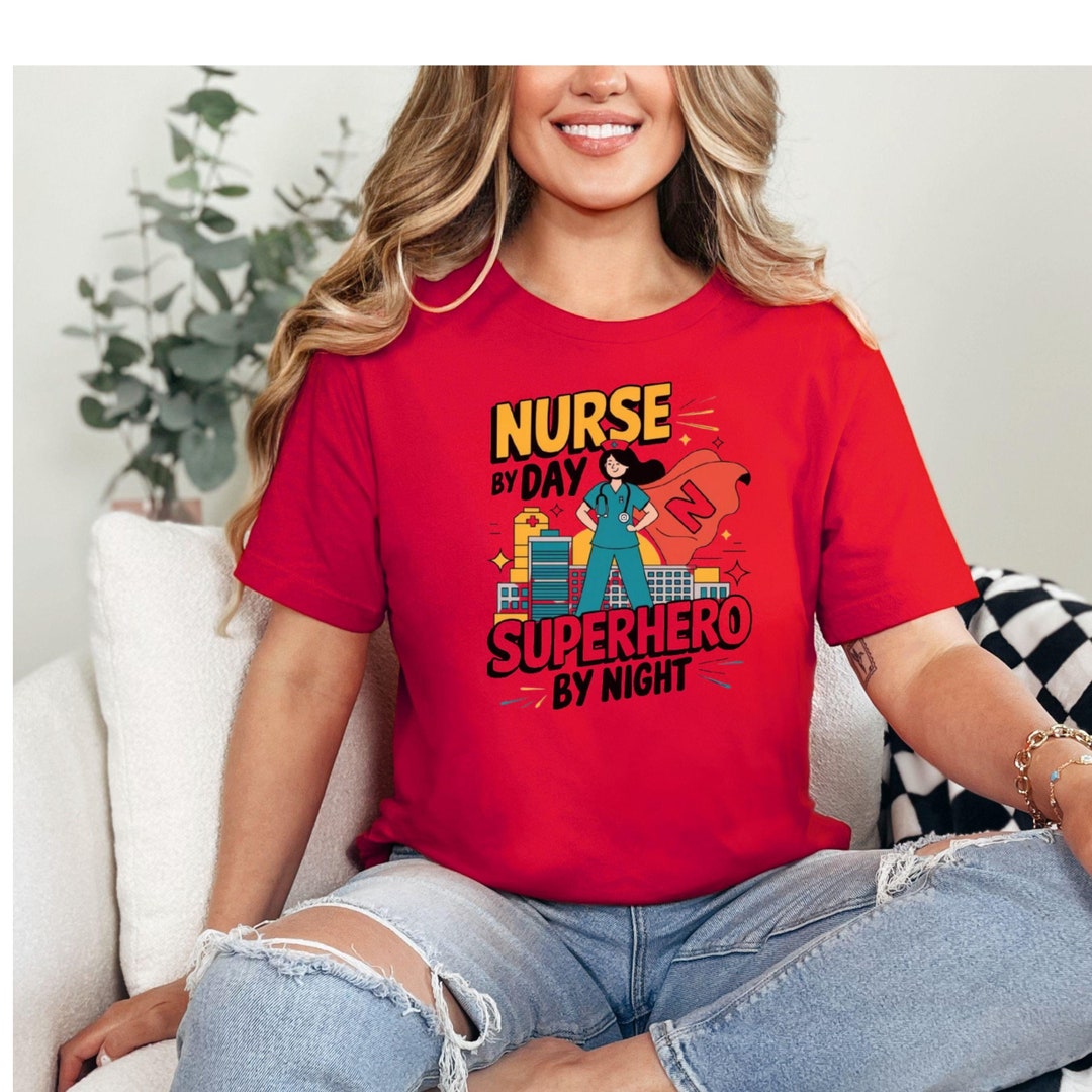 Nurse Superhero Shirt, Superhero Nurse, Nurse T Shirt Funny, Nurse Gift ...