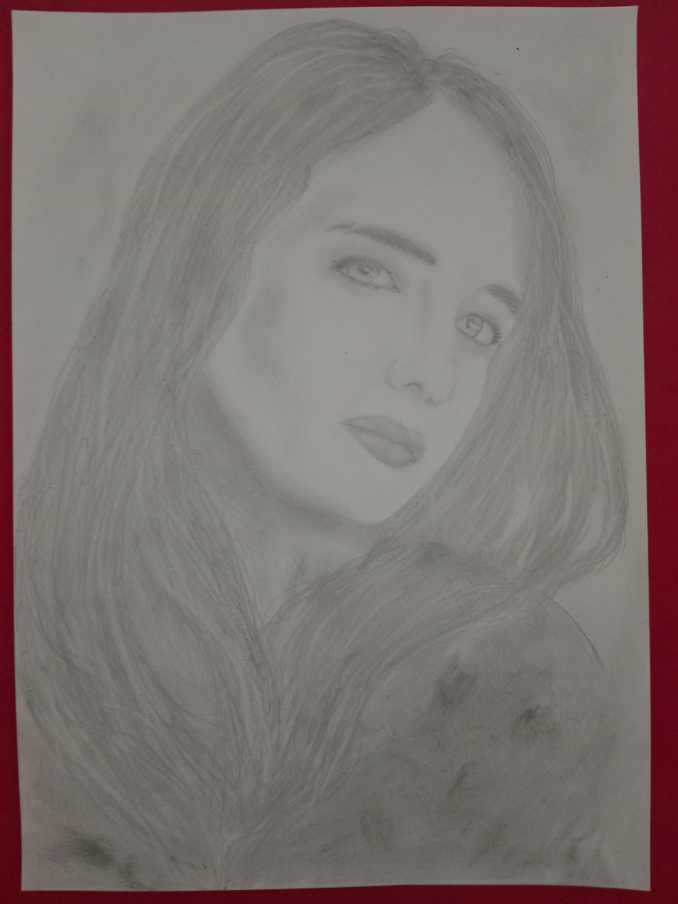 Handmade, Pencil Drawing. Portrait of Eva Green. A4 Format - Etsy