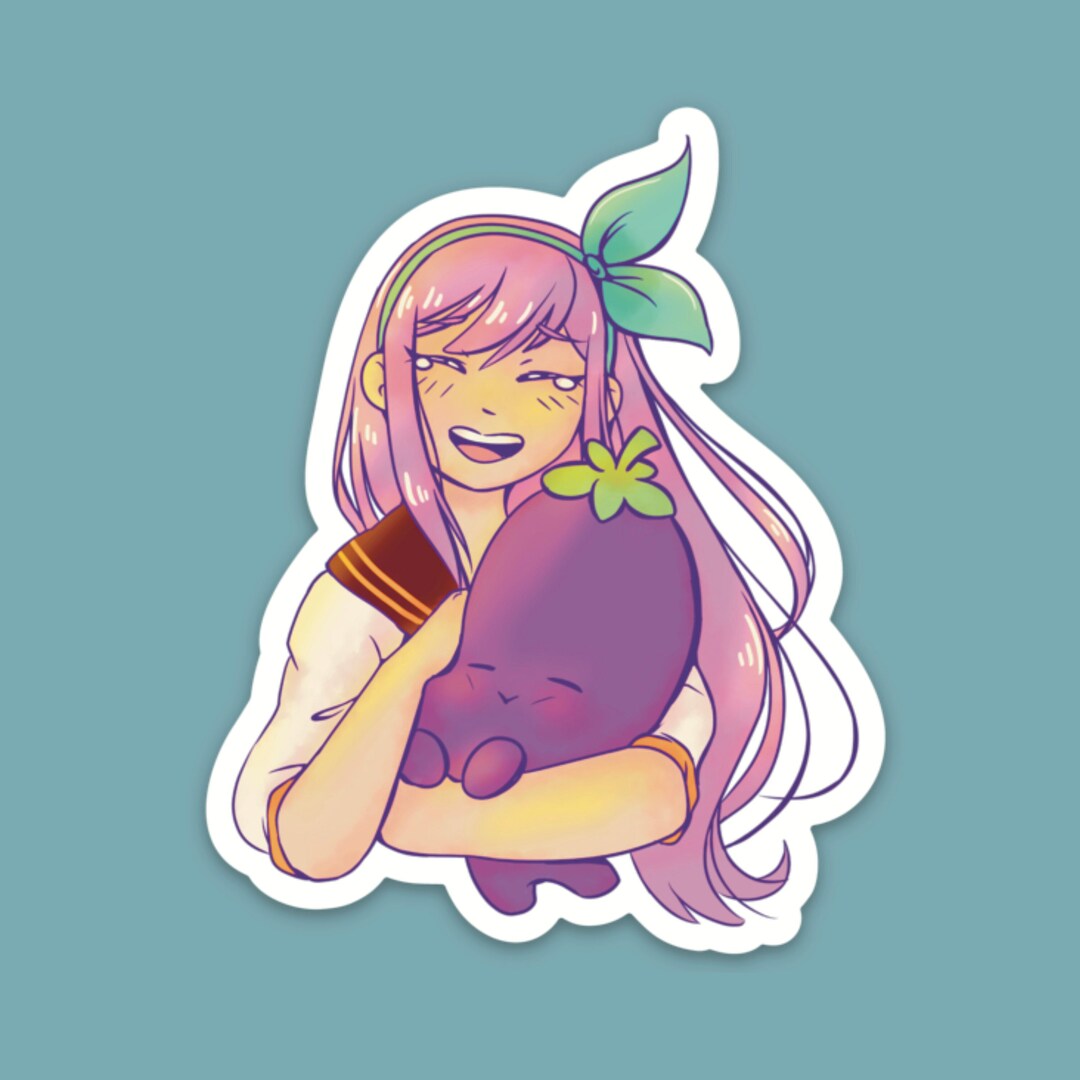 Eggplant Aubrey Sticker - Etsy