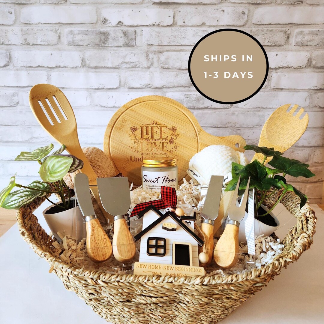 14 Pieces | Housewarming Gift Basket | Realtor Closing Gift | New Home ...