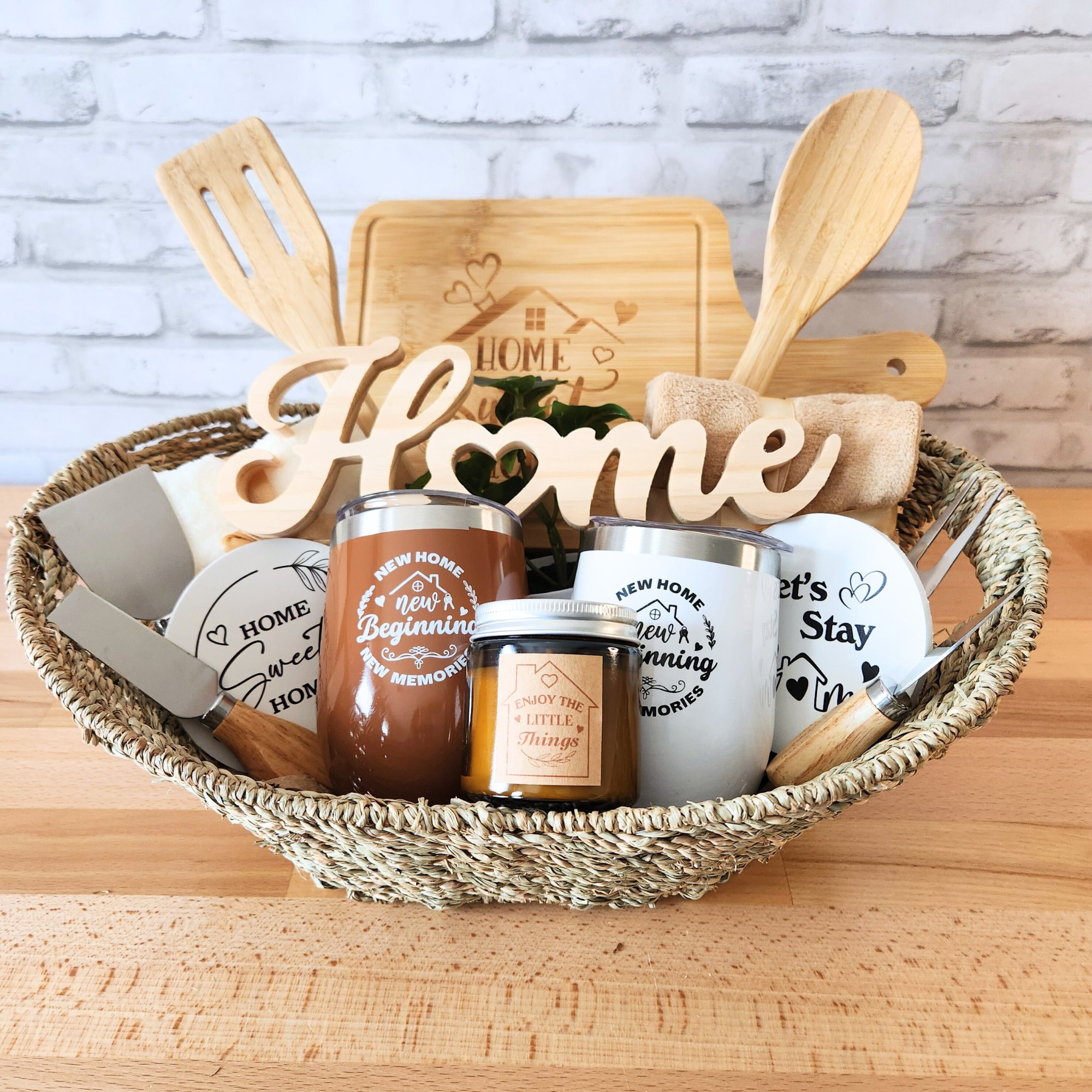 18 Pieces Housewarming Gift Basket | Realtor Closing Gift | New Home ...