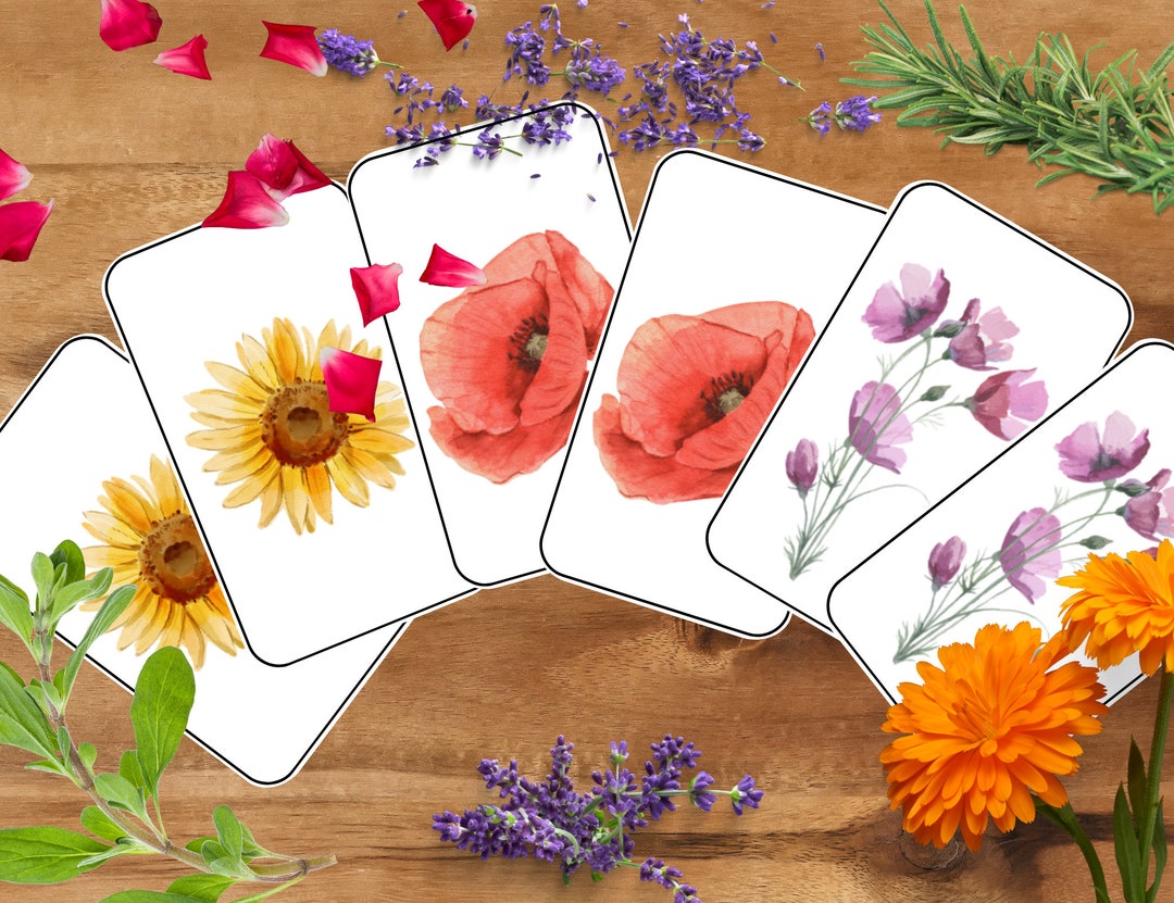 Flower Matching Game Digital Download, Memory Game Activity for KIDS ...