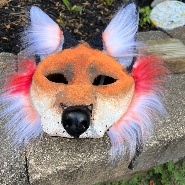 Red Fox Mask - Etsy