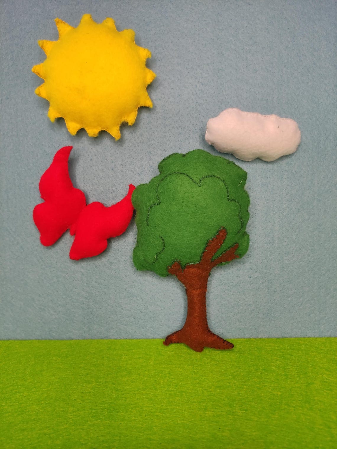 Handmade Tree Soft Toy PDF Pattern - DIY Felt Craft for Easy Hand ...