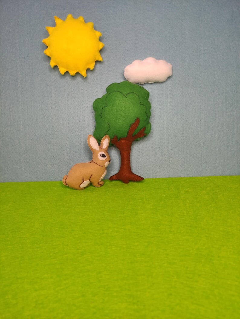 Handmade Tree Soft Toy PDF Pattern DIY Felt Craft for Easy Hand Sewing ...