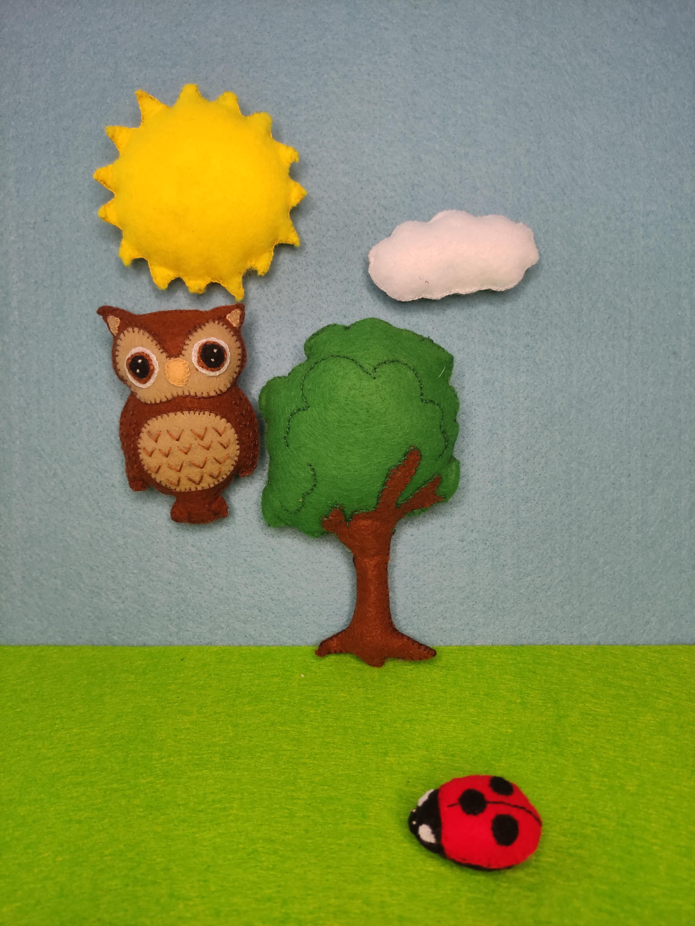 Handmade Tree Soft Toy PDF Pattern - DIY Felt Craft for Easy Hand ...