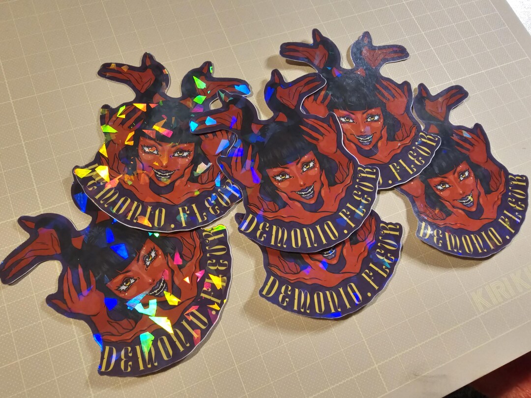 Holographic Demon Pirate Fanart Sticker 7cm/2.7inchs - Etsy