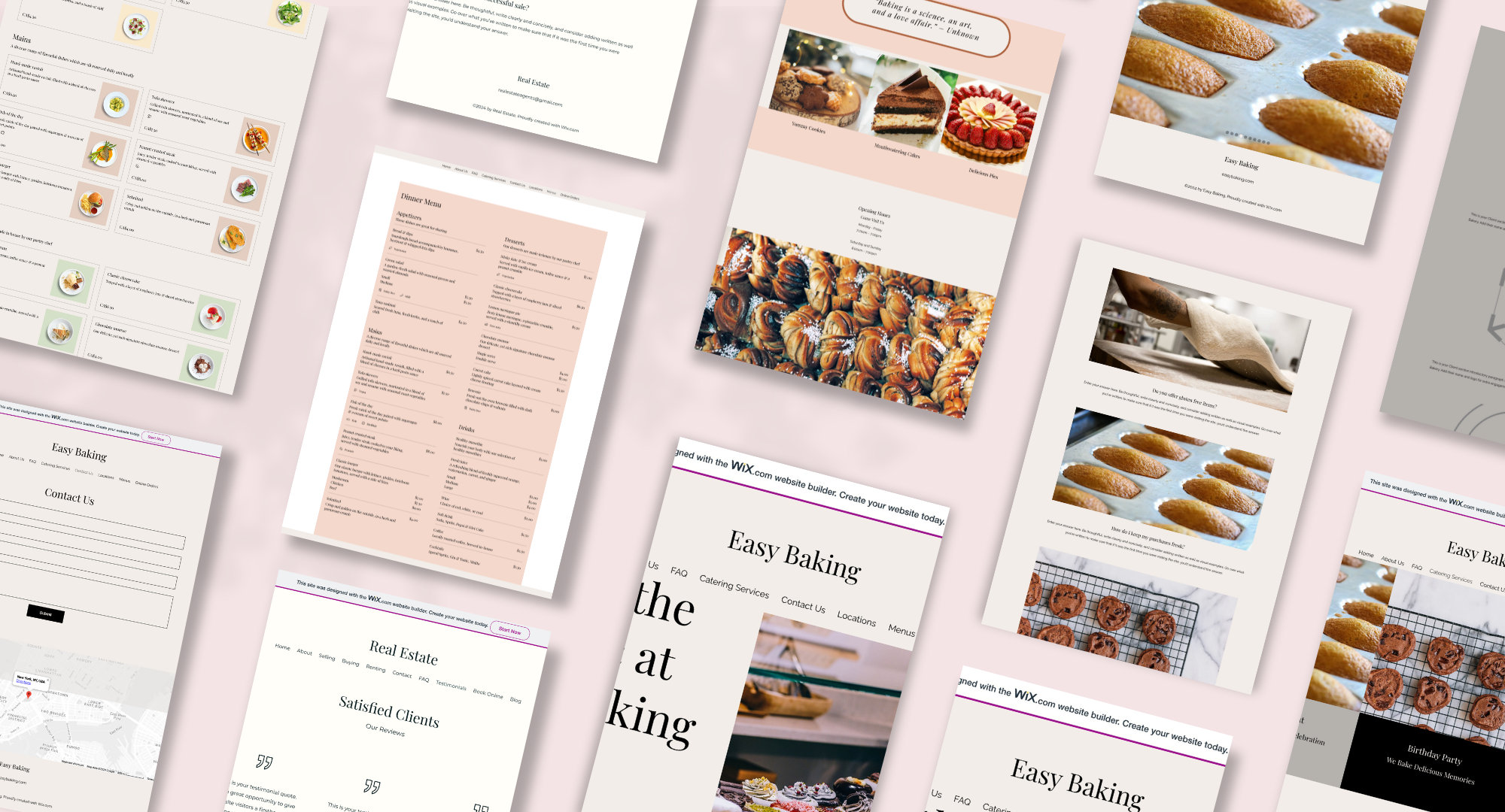 Bakery Website Template Cake Shop Website Template Wix Website Template ...