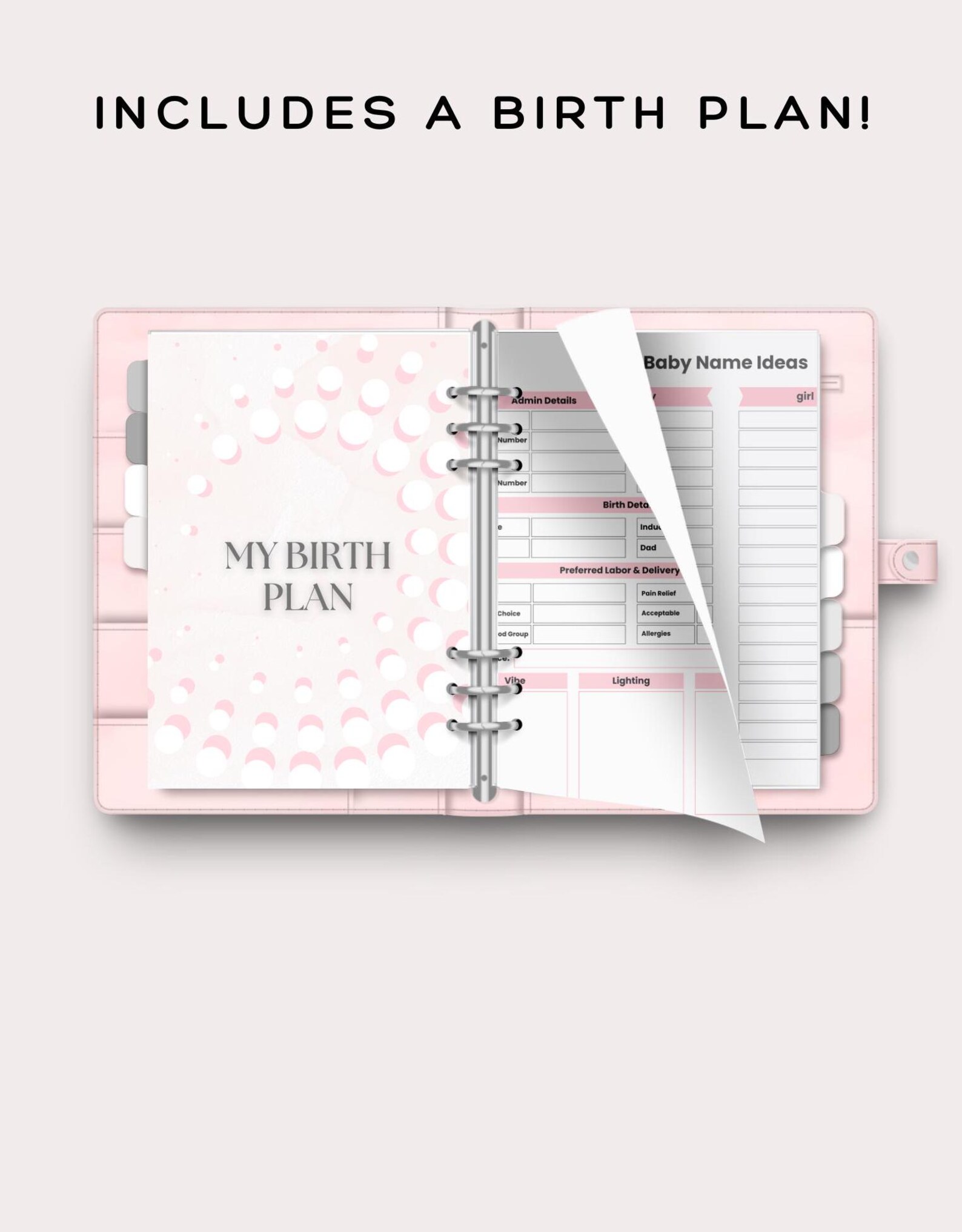 Digital Pregnancy Journal | Canva Planner, First Time Mom (digital ...