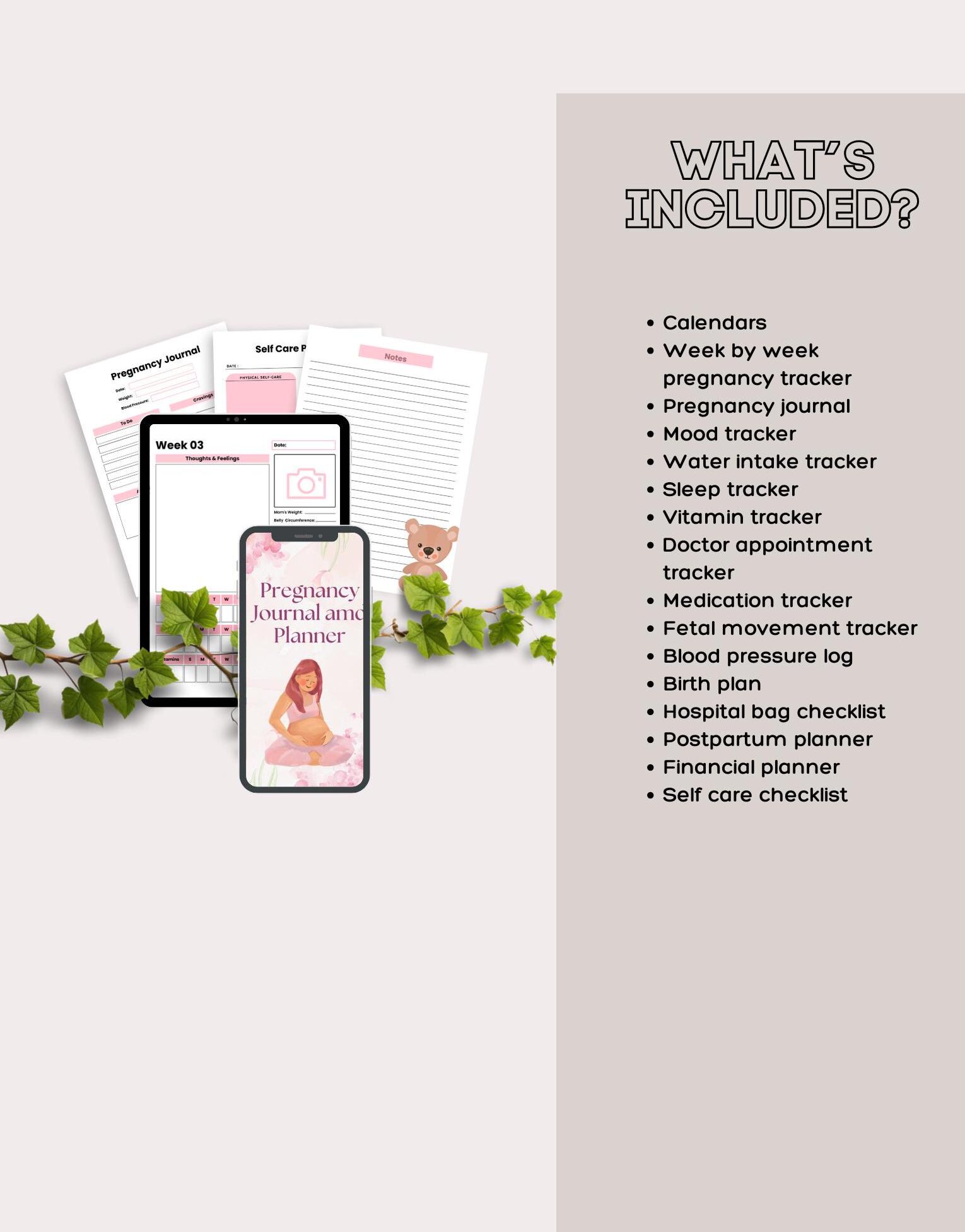 Digital Pregnancy Journal | Pregnancy Record Book | Digital Pregnancy ...