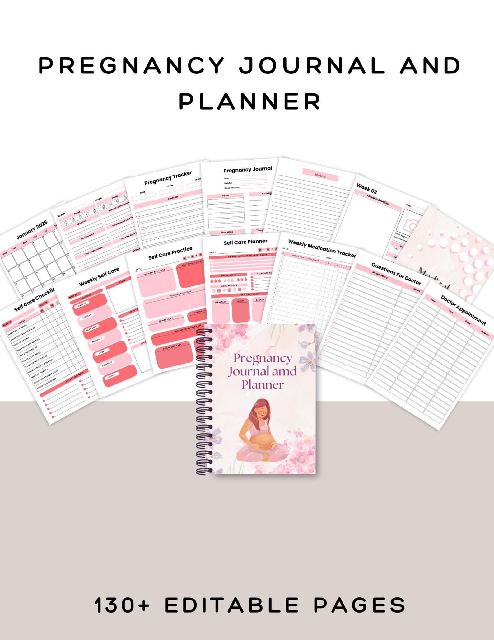 Digital Pregnancy Journal | Pregnancy Record Book | Digital Pregnancy ...