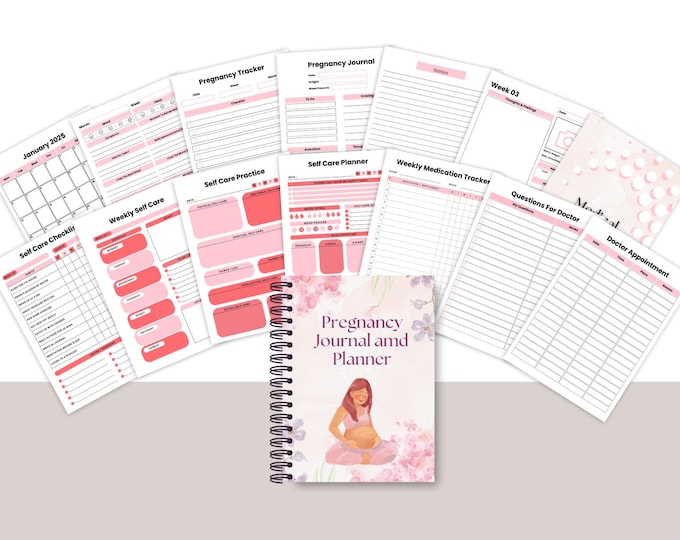 Digital Pregnancy Journal | Pregnancy Record Book | Digital Pregnancy ...