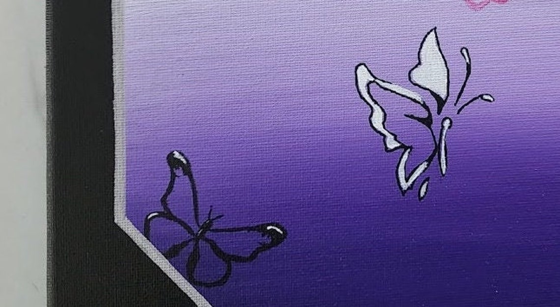 Butterfly Collage Acrylic Painting - Etsy
