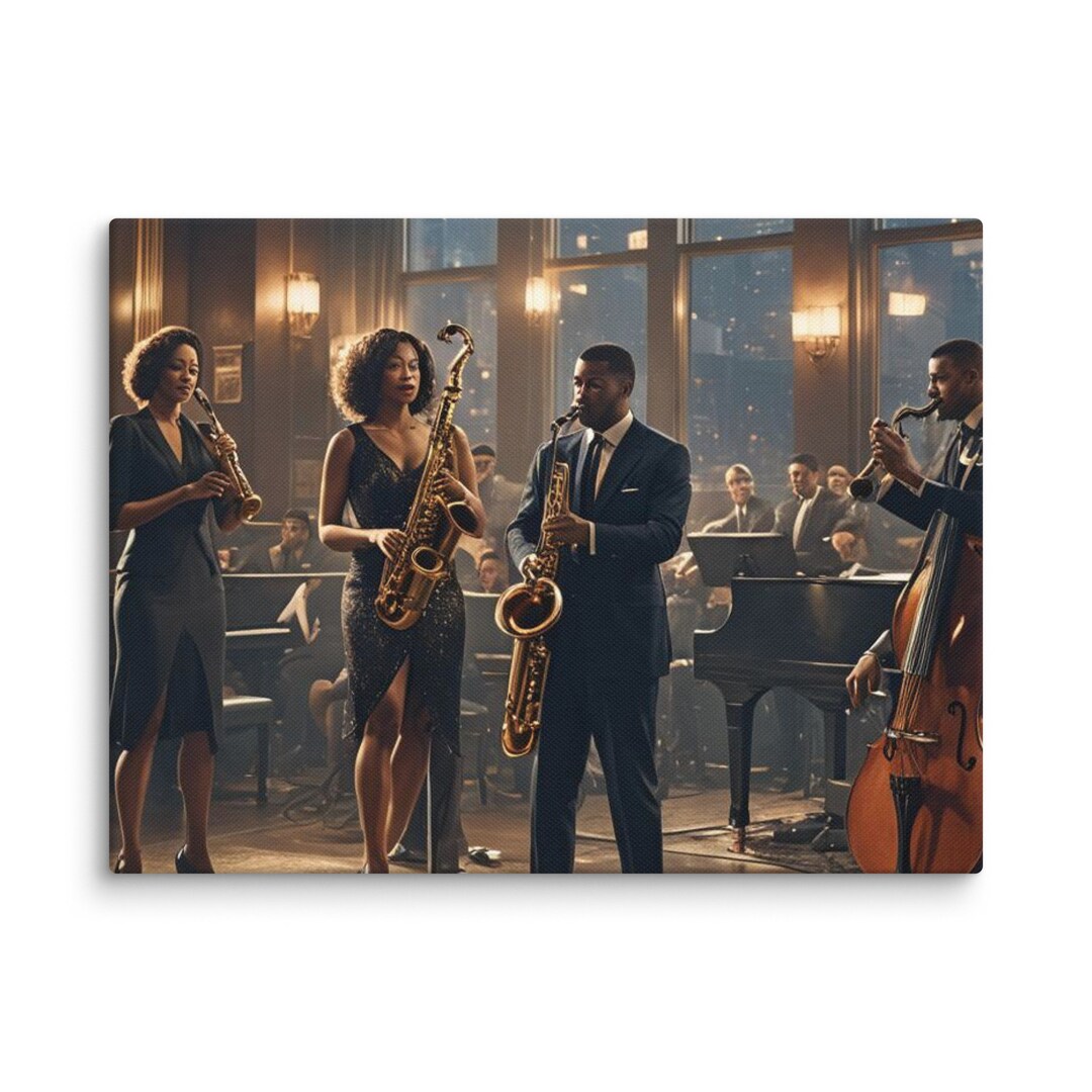 Wall Art Featuring Saxaphonist and Vocalist Doing a Jazz Set - Etsy