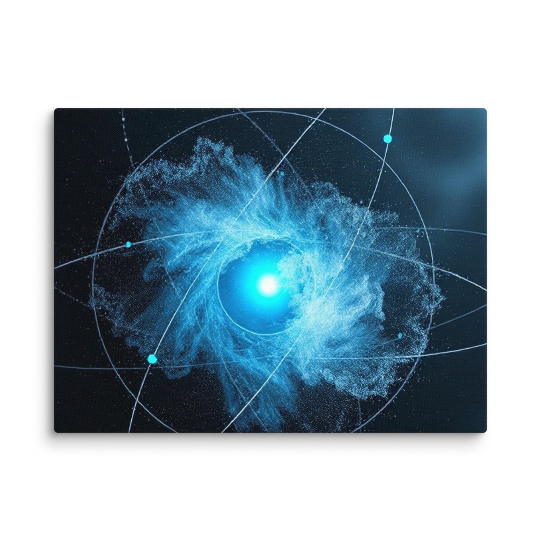 Wall Art Featuring Neils Bohr Electron Probability Cloud Graphic ...