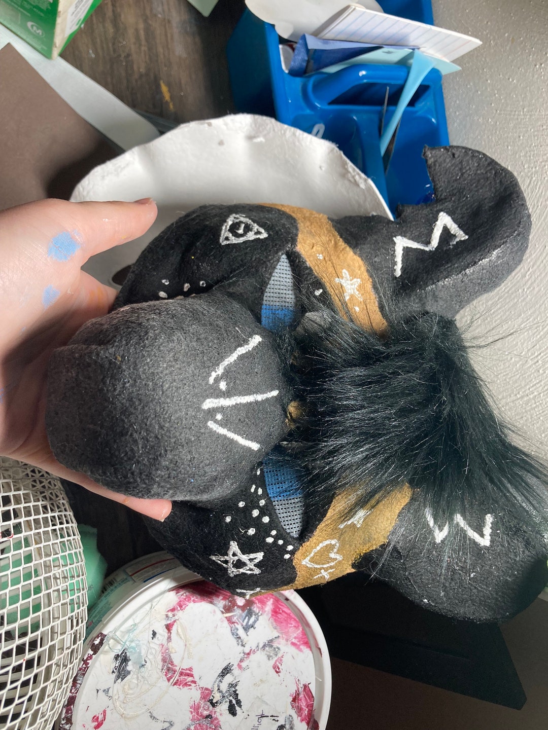 African Painted Dog Therian Mask - Etsy