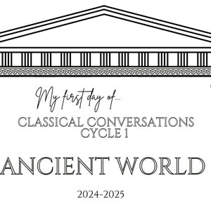 First Day of Classical Conversations Poster Column Style - Etsy