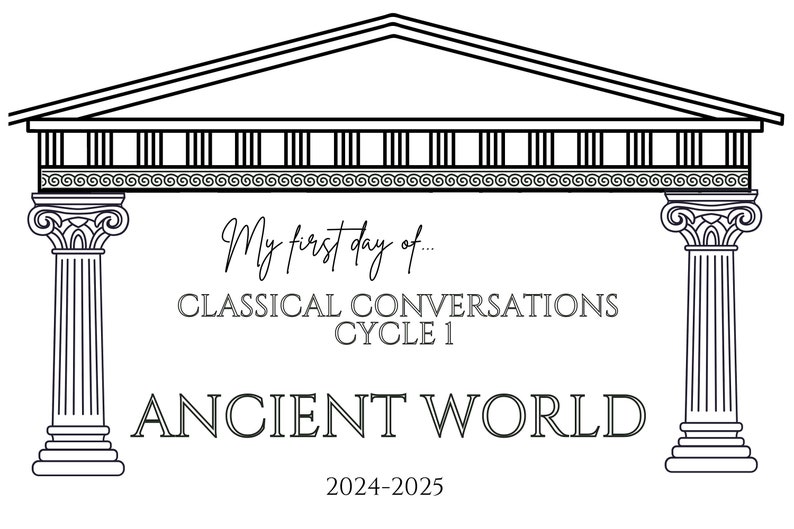 First Day of Classical Conversations Poster Column Style - Etsy