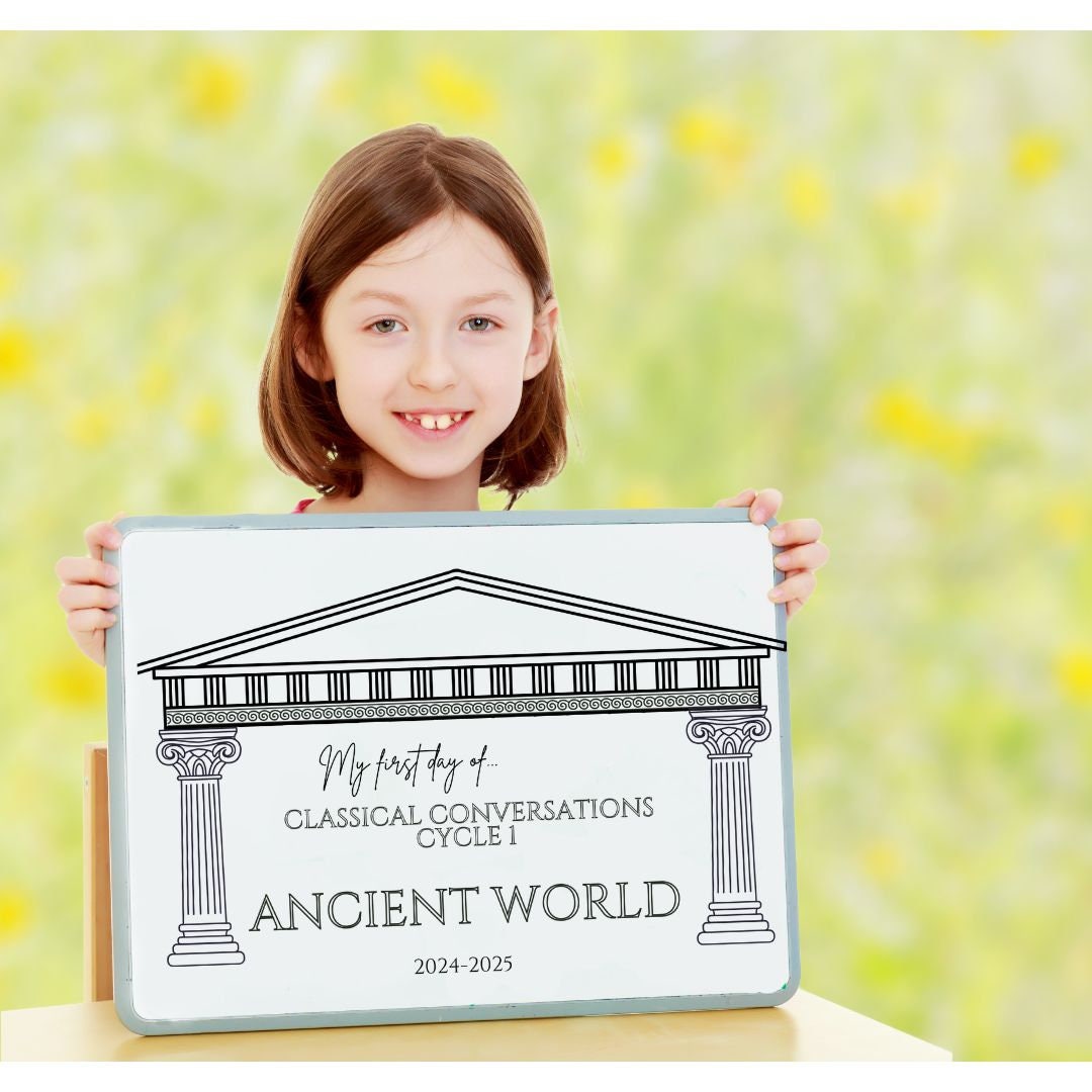 First Day of Classical Conversations Poster Column Style - Etsy