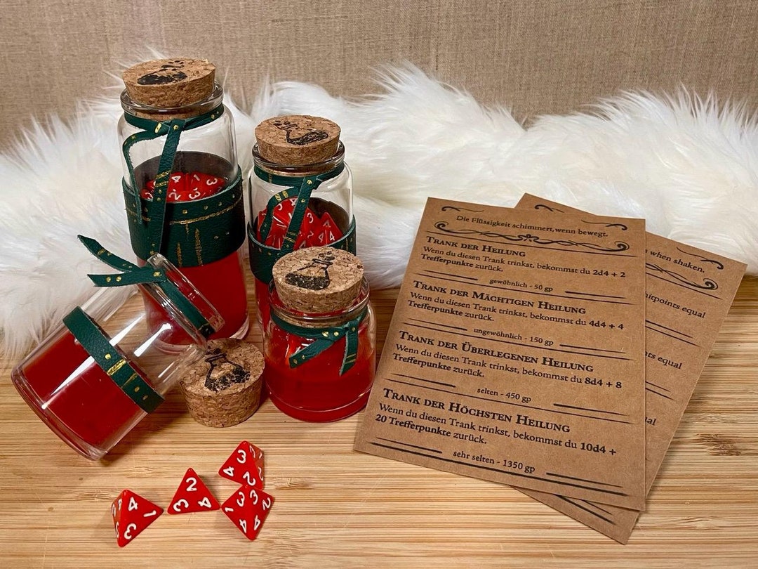 Dnd Potions of Healing Snow Globe Effect - Etsy