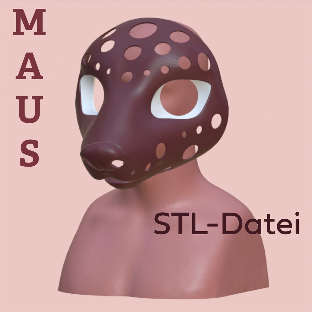 Fursuit Mouse/rodent Headbase Toony (STL File) - Etsy