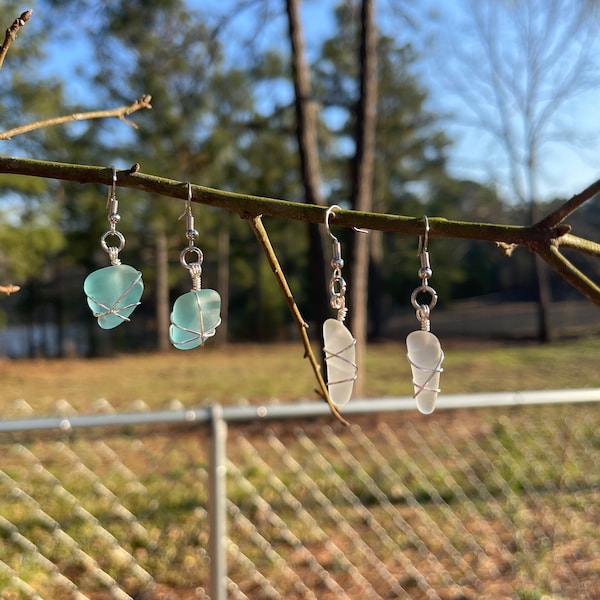 Wire Wrap Sea Glass - Etsy