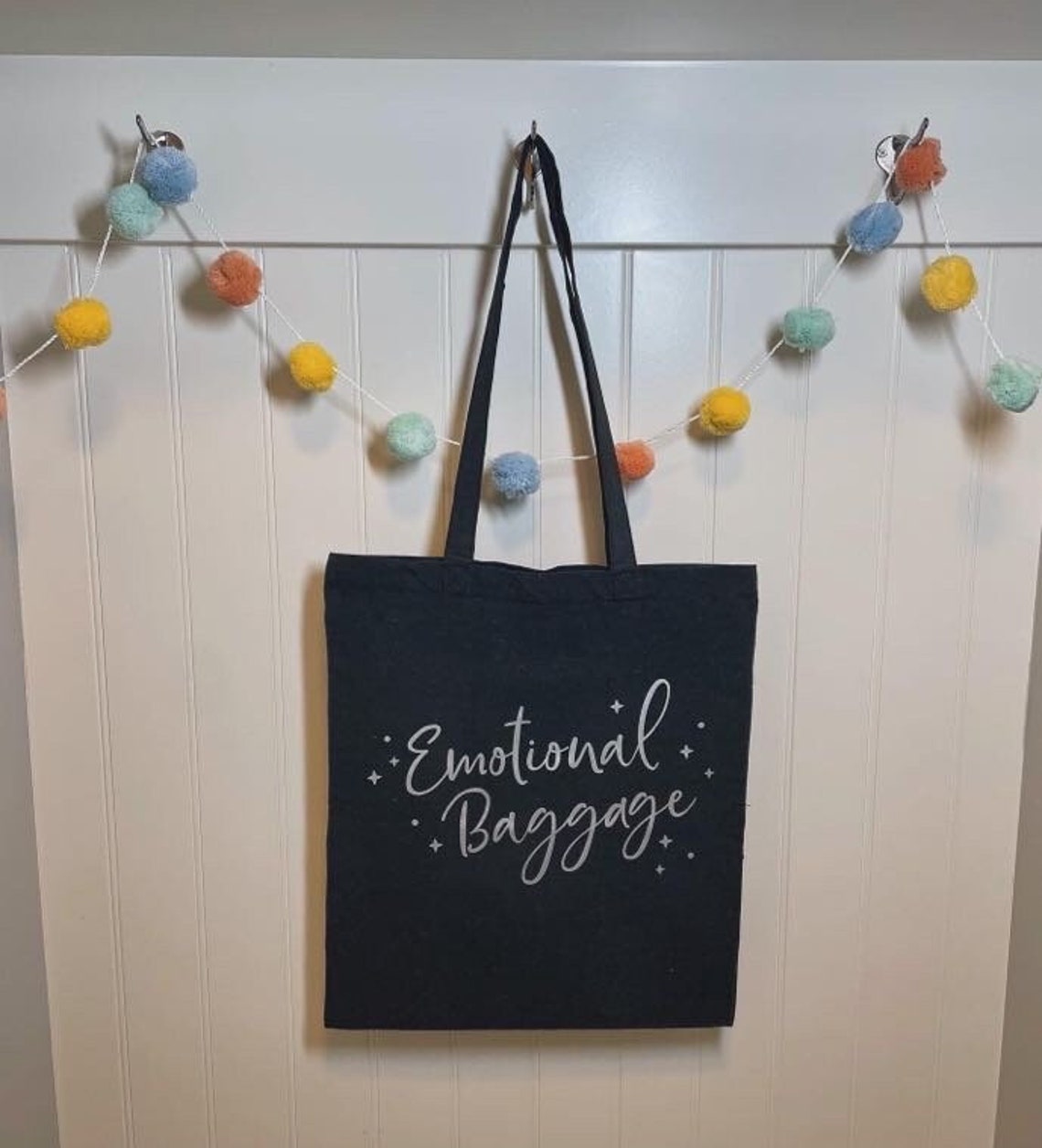 Tote Bag "emotional Baggage", Reusable Bag, Cotton Bag, Mental Health ...