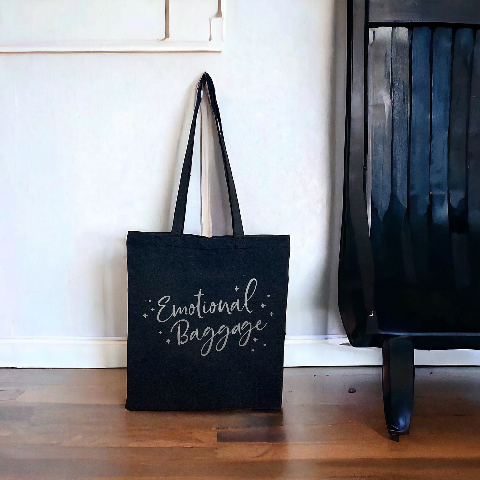 Tote Bag "emotional Baggage", Reusable Bag, Cotton Bag, Mental Health ...
