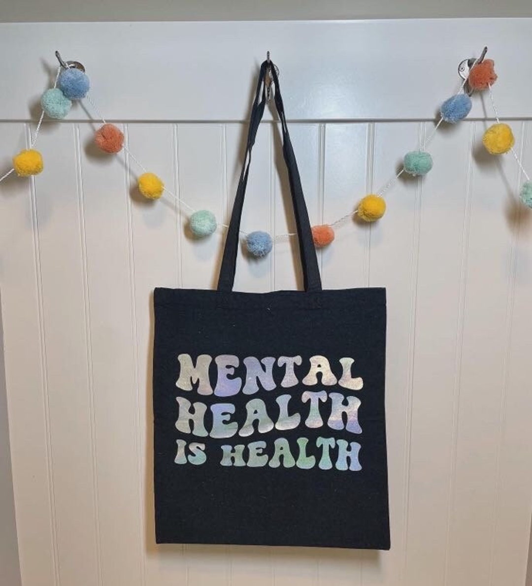 Tote Bag mental HEALTH IS Health Reusable Bag, Cotton Bag, Mentalhealth ...