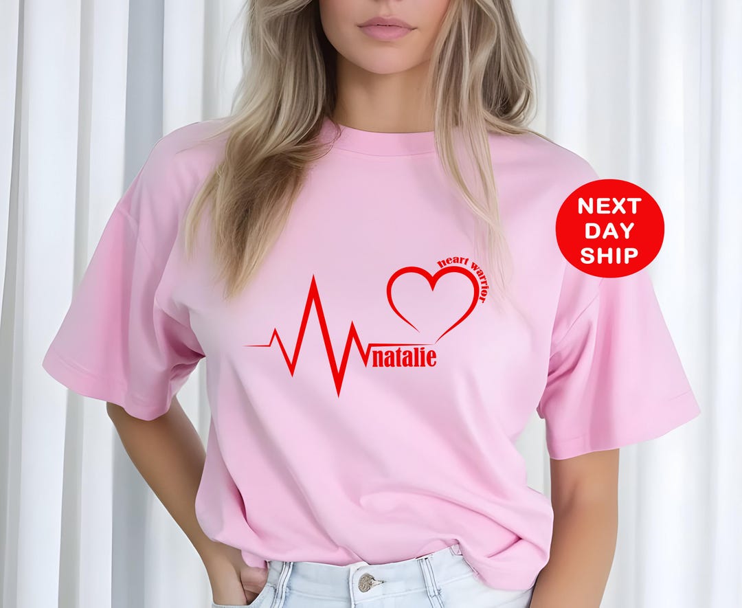 Custom Heart Warrior Shirt, Heart Disease Your Name Shirt, Cancer ...