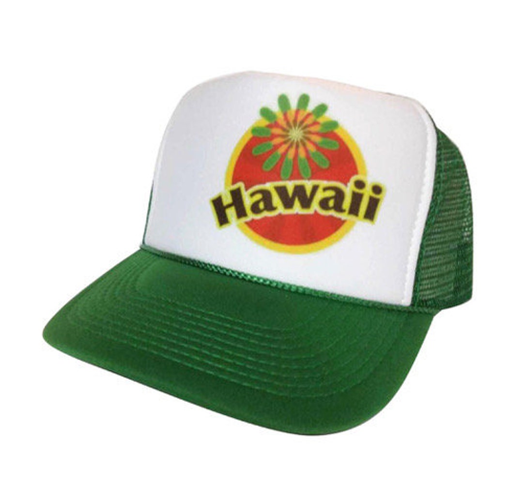 Hawaii Trucker Vintage Style Trucker Hat New Unworn Green Trendy Rack ...
