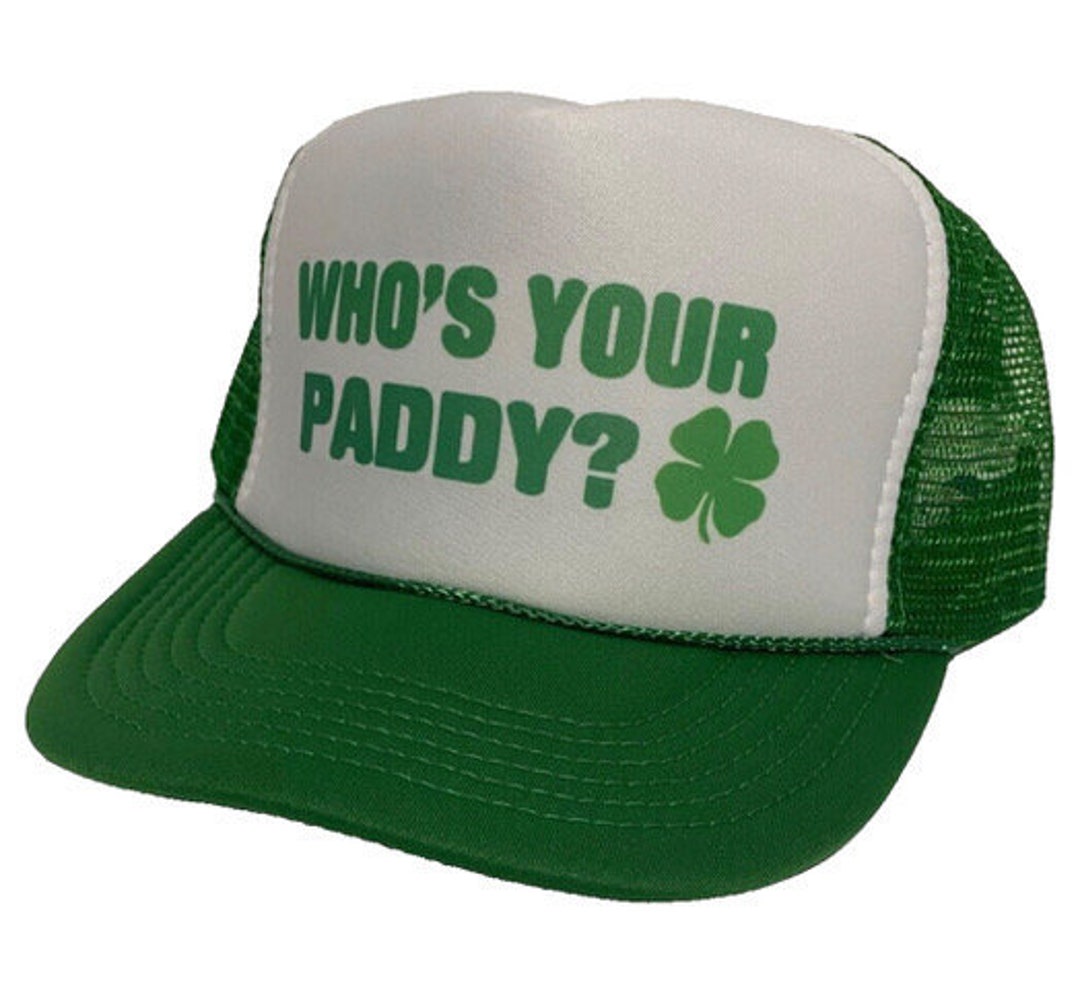 Whos Your Paddy Trucker Vintage Style Trucker Hat New Unworn Green ...