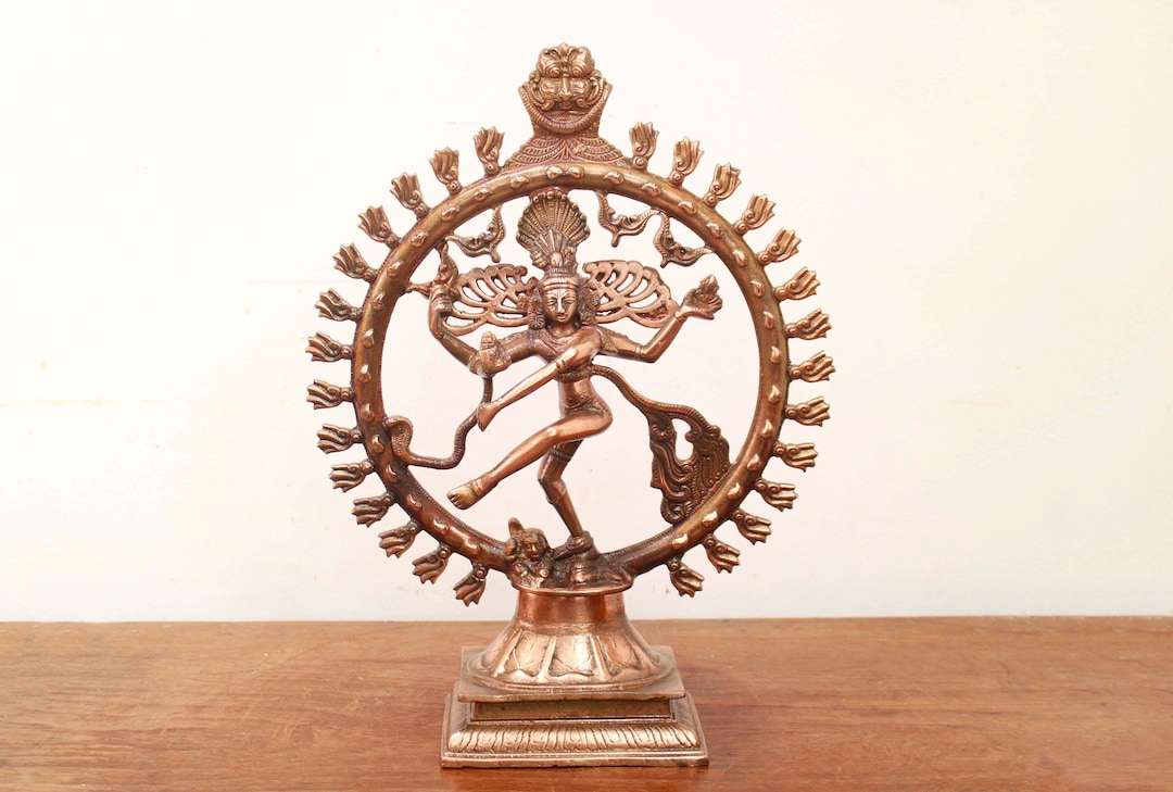 Natraj Metal Statue Nataraja Hindu God of Dance Shiva Siva Sculpture ...