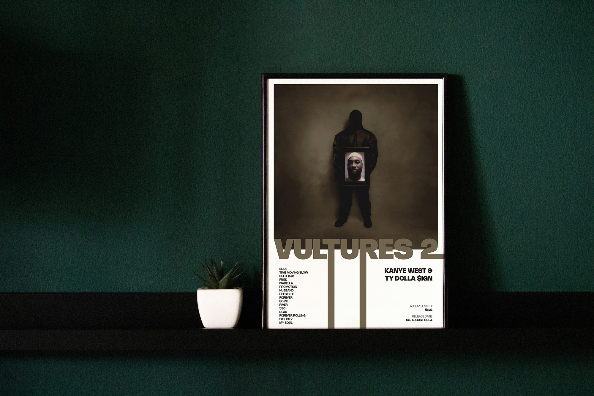 Vultures 2 Album Cover Poster I Kanye West Inspired Print I High ...