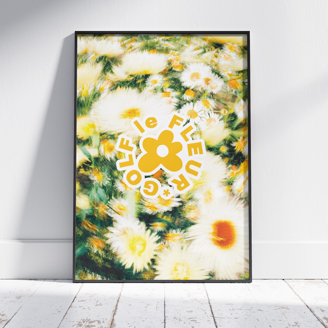 Tyler the Creator Golf Le Fleur Poster I Flowers Fashion Print I Old ...