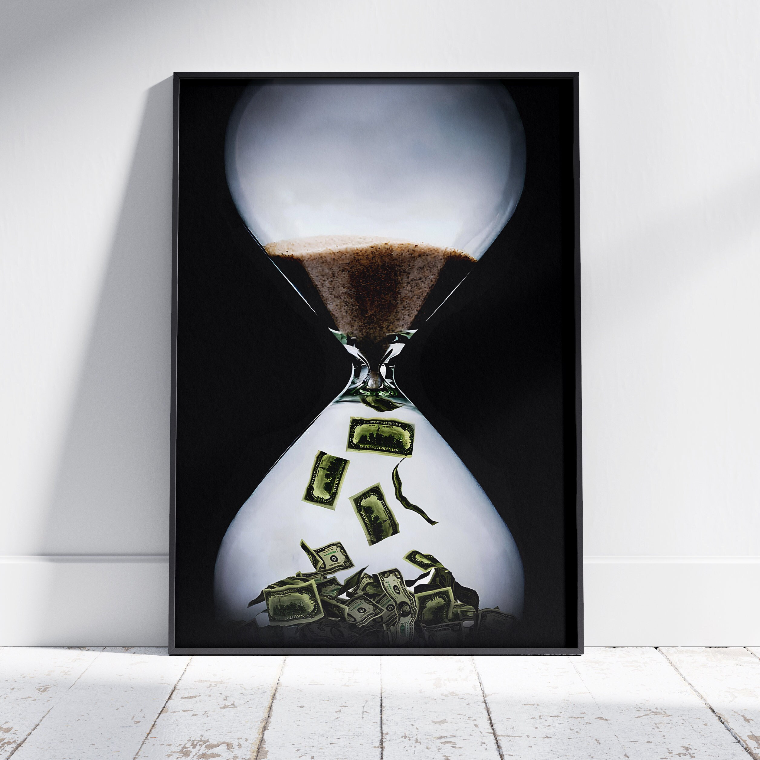 Time is Money Poster / Hourglass Printable / Business Poster ...