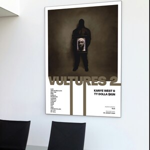 Vultures 2 Album Cover Poster I Kanye West Inspired Print I High ...