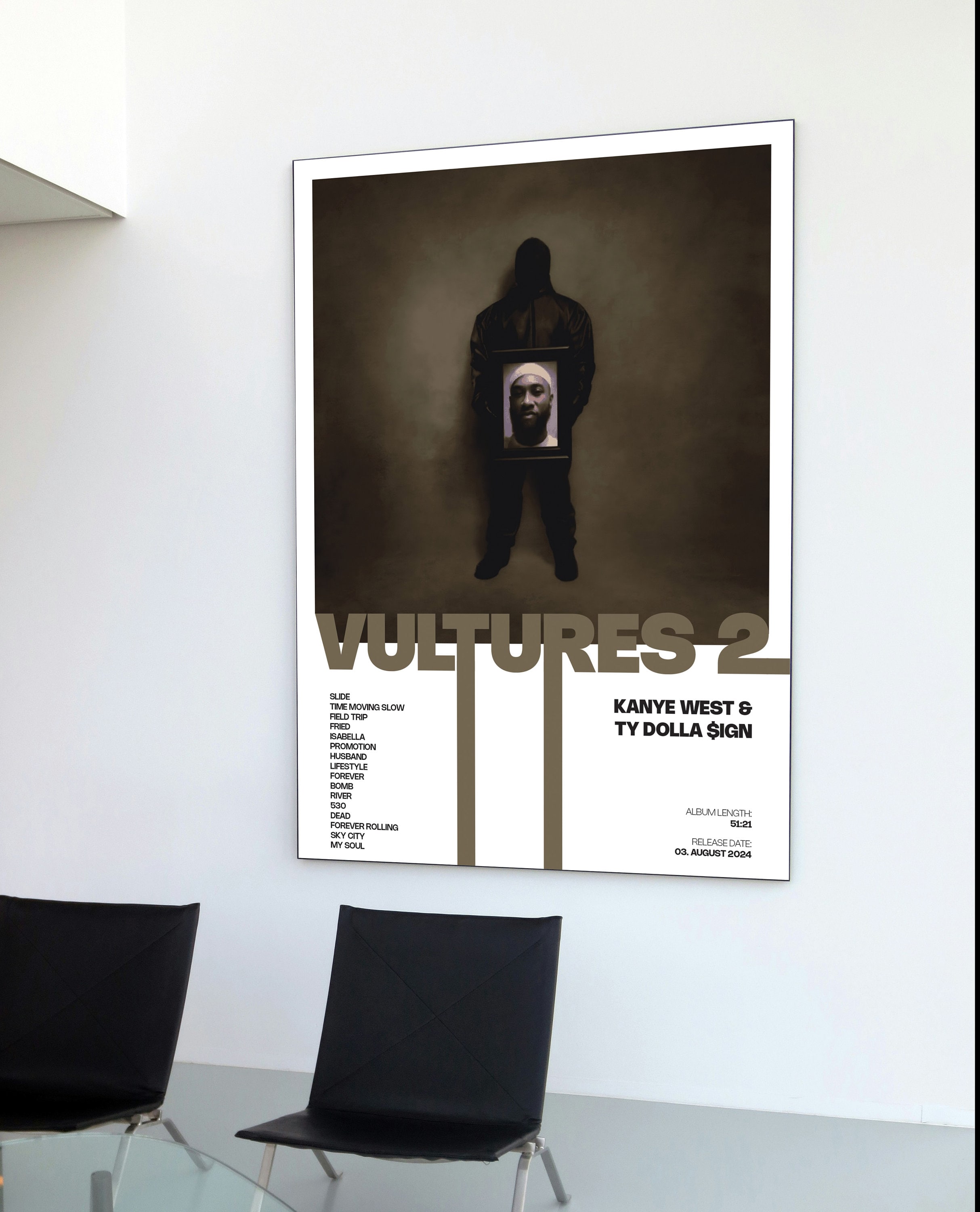 Vultures 2 Album Cover Poster I Kanye West Inspired Print I High ...