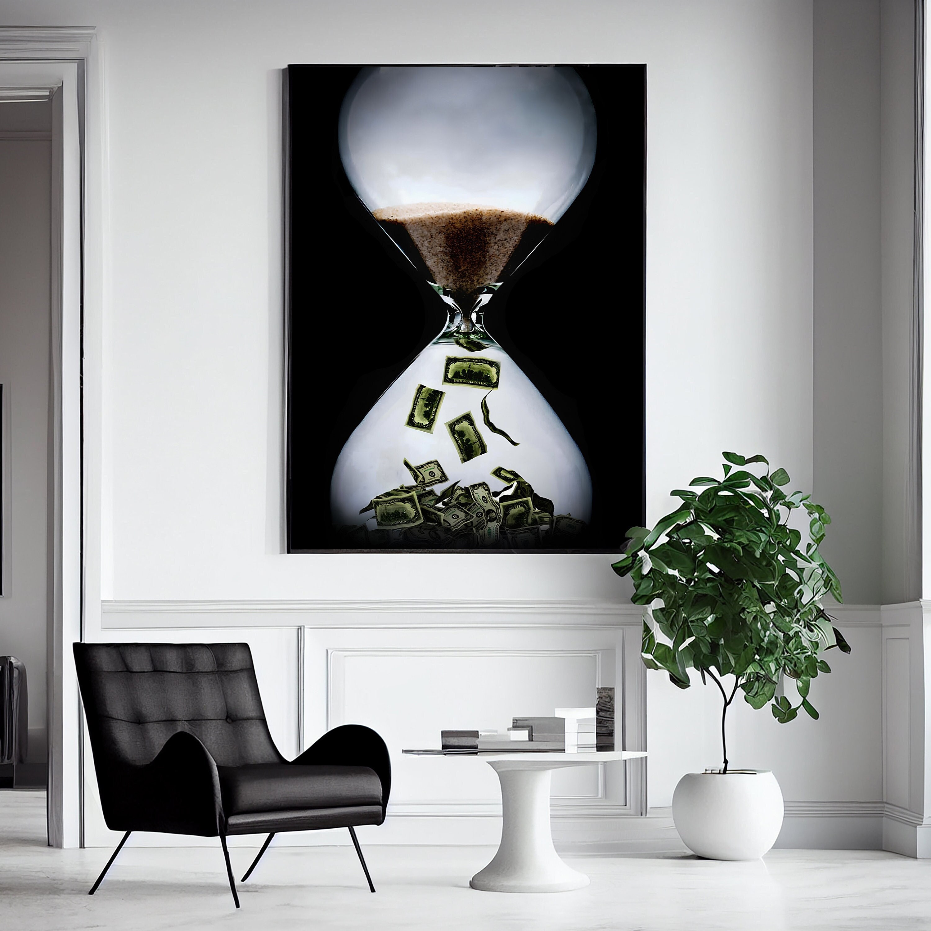 Time is Money Poster / Hourglass Printable / Business Poster ...