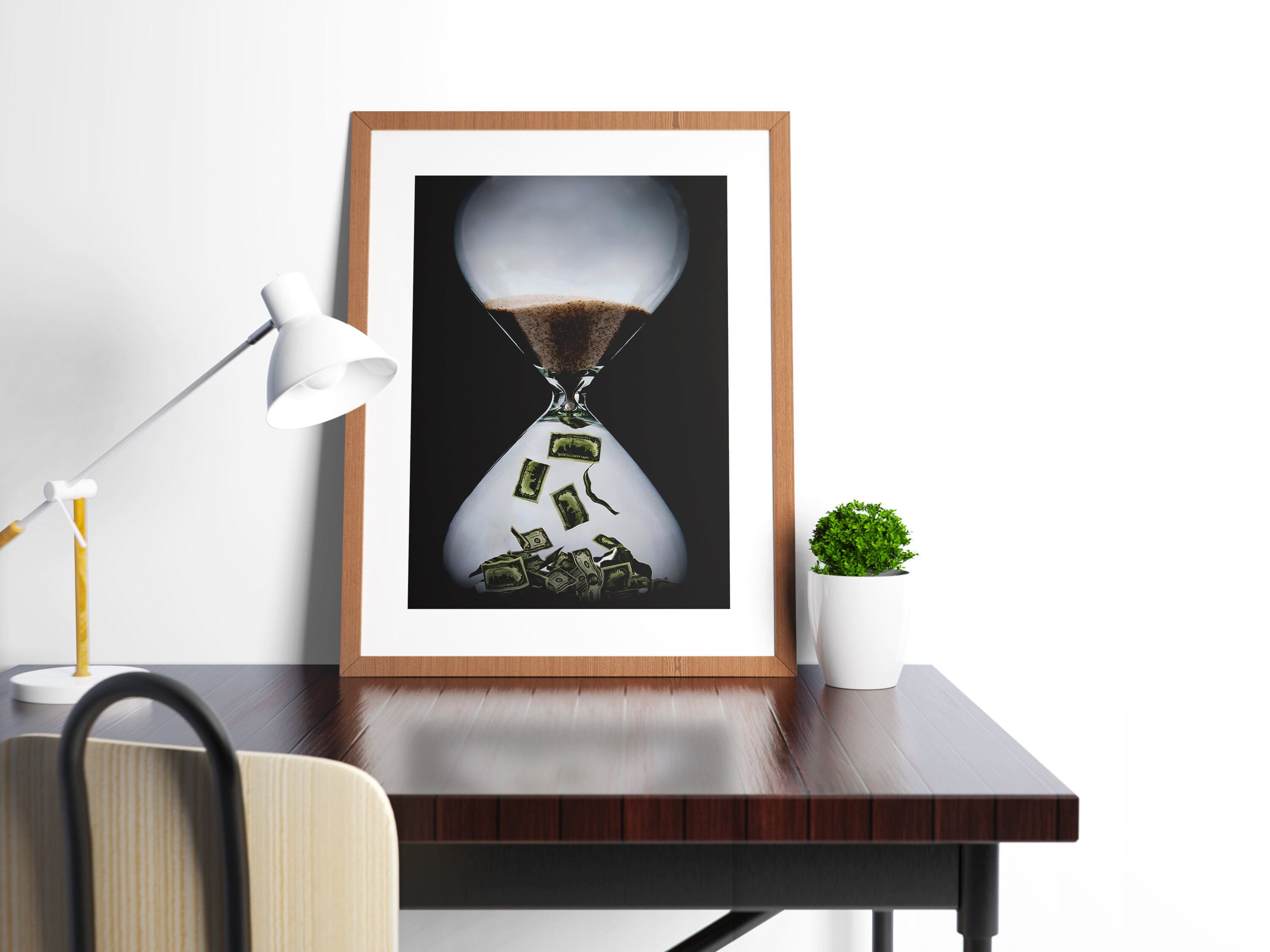 Time is Money Poster / Hourglass Printable / Business Poster ...