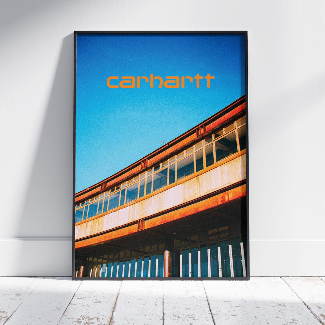 Vintage Carhartt Logo Film Building Poster I Photograph Fashion Print I ...