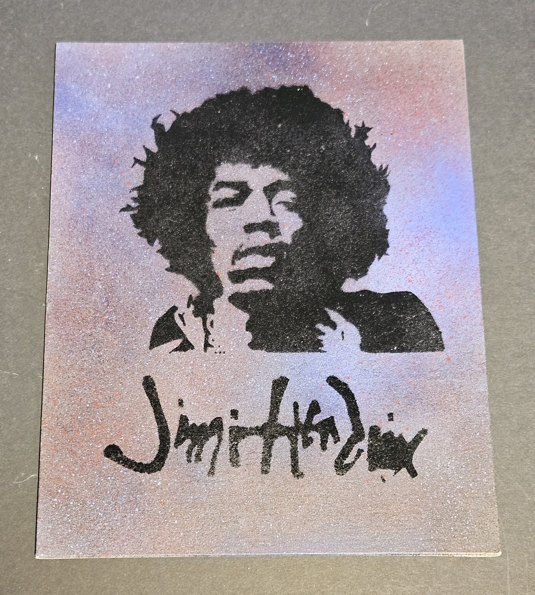 Jimi Hendrix 8 X 10 Portrait (purple Haze Background) - Etsy