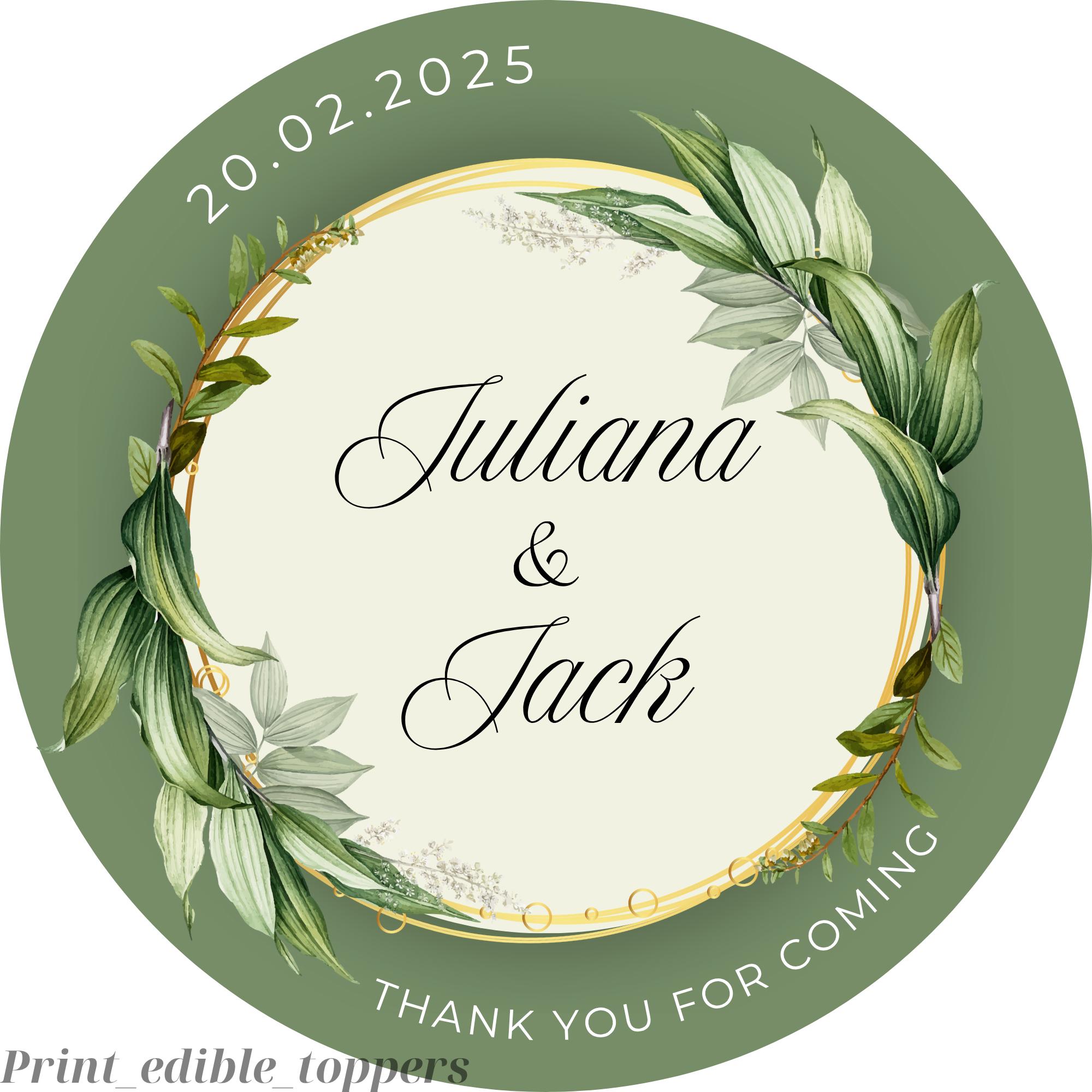 Personalized Edible Cake Toppers/ Custom Party Decorations ...