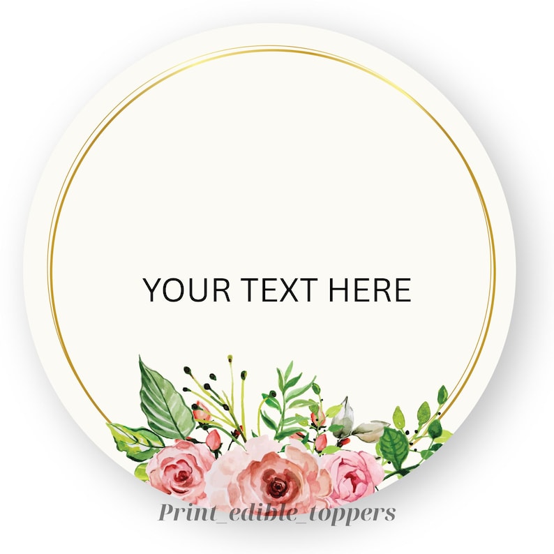 Personalized Edible Cake Toppers/ Custom Party Decorations ...