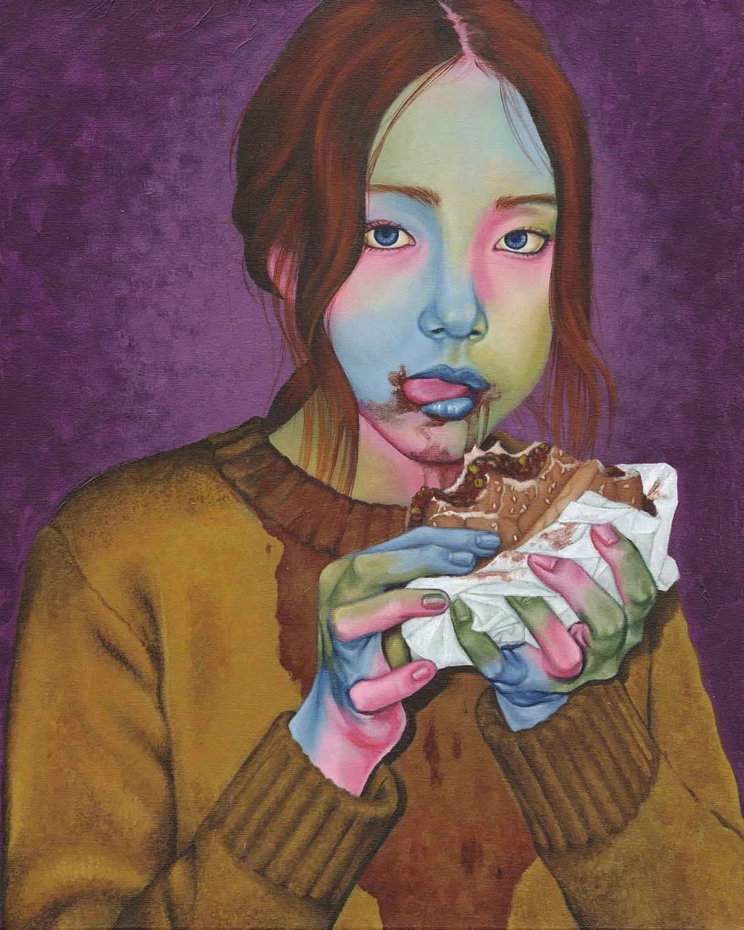 Gluttony Canvas Print: Seven Deadly Sins Series, Emily Flynn-delay Art ...