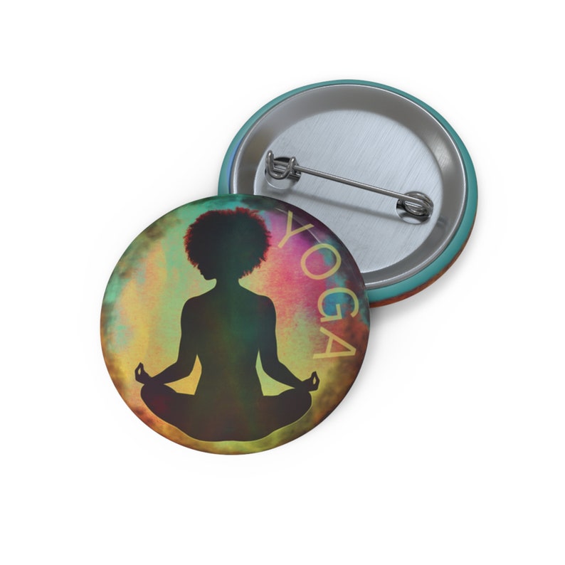 Skill2 Yoga Coping Skills Custom Button, Mindful Movement Yoga Badge ...