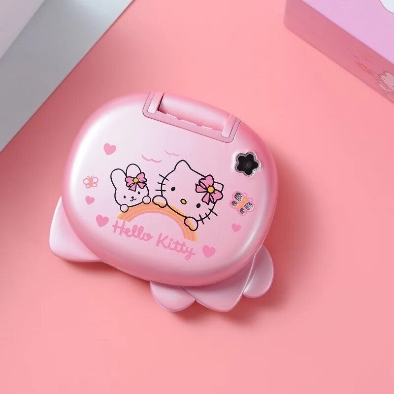 Sanrio Hello Kitty Flip Phone Kawaii K688 Cartoon Kids Taiml Cute Mini ...