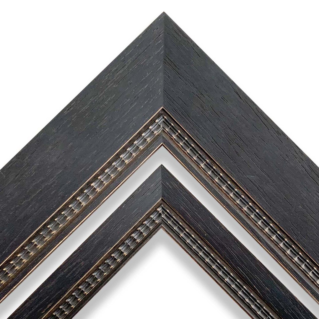 Antique Black W/ Decorative Lip Picture Frame for Wall Art, Office ...